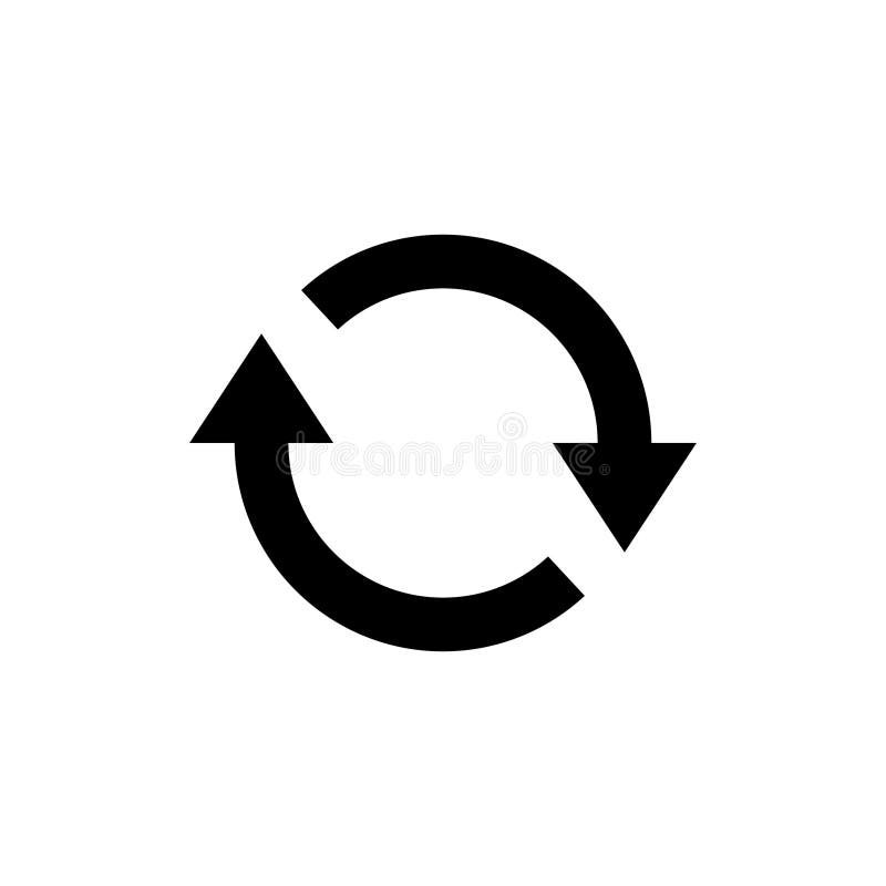 Refresh Icon Isolated on White Background. Reload Icon Vector. Update ...