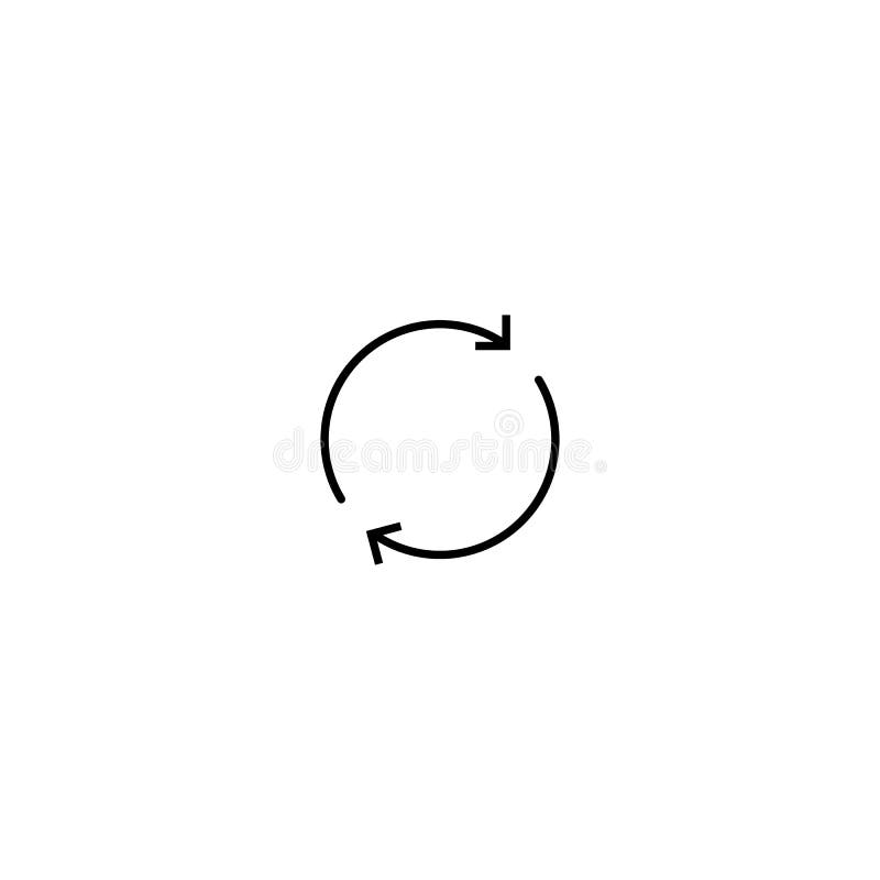 Refresh icon stock vector. Illustration of refresh, pictogram - 202811649