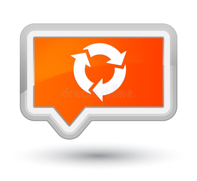 Refresh Icon Prime Orange Banner Button Stock Illustration ...
