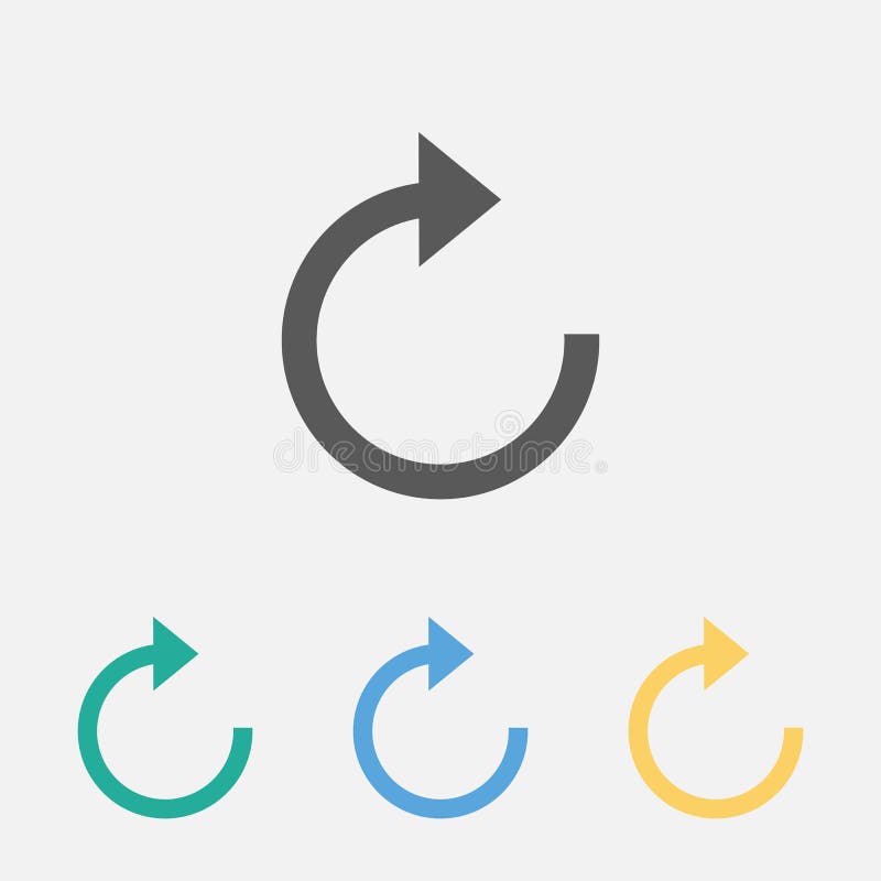 Refresh Icon, Reload, Restart, Reset, Loop Stock Vector - Illustration ...