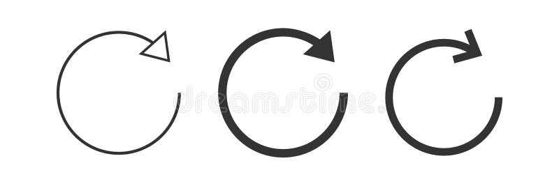 Refresh Icon. Rotation Arrow Symbol. Sign Reset Vector Stock Vector ...