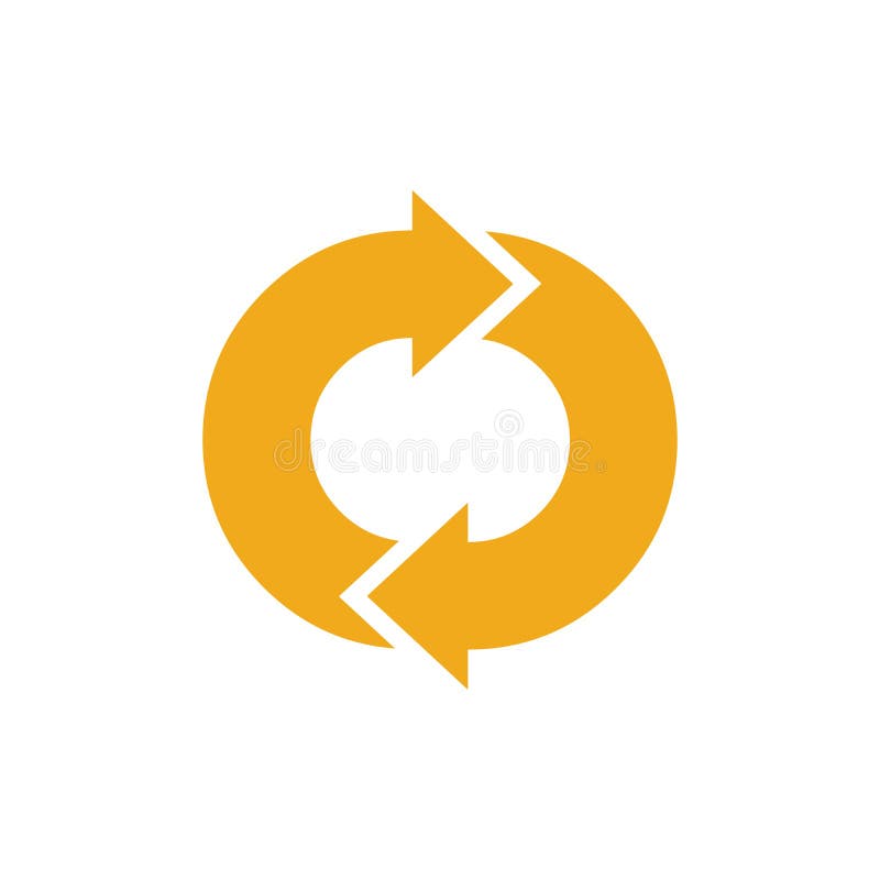 Refresh Icon. Stock Vector Illustration Isolated on White Background ...