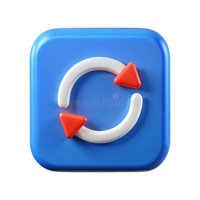 Refresh Icon Update Sync Reload Loop Arrow Repeat Process Stock ...