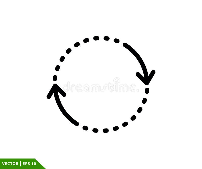 Refresh Icon Vector Logo Design Template Stock Vector - Illustration of ...