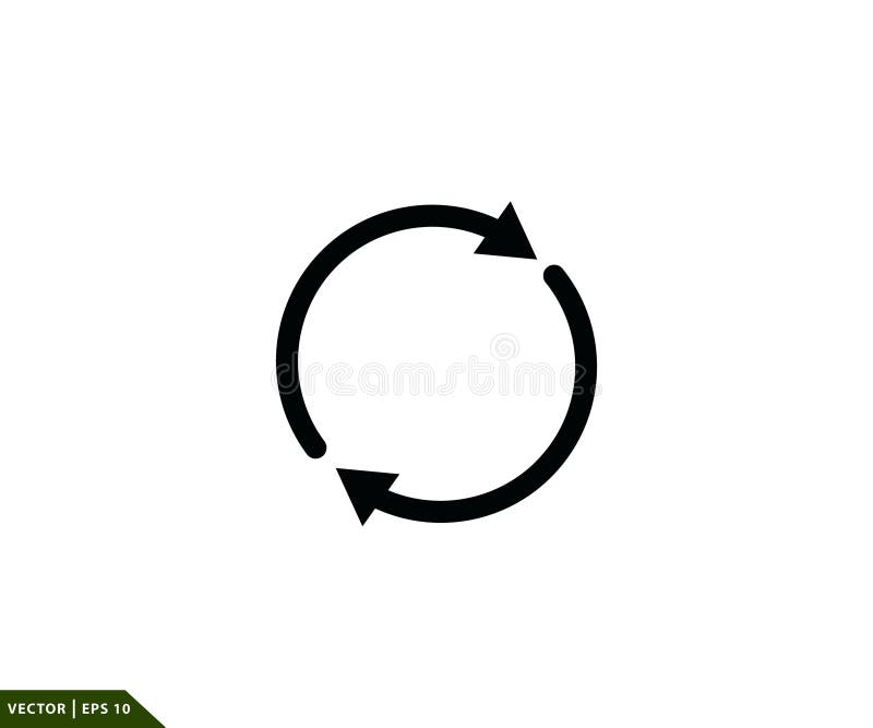 Refresh Icon Vector Logo Template Stock Illustration - Illustration of ...
