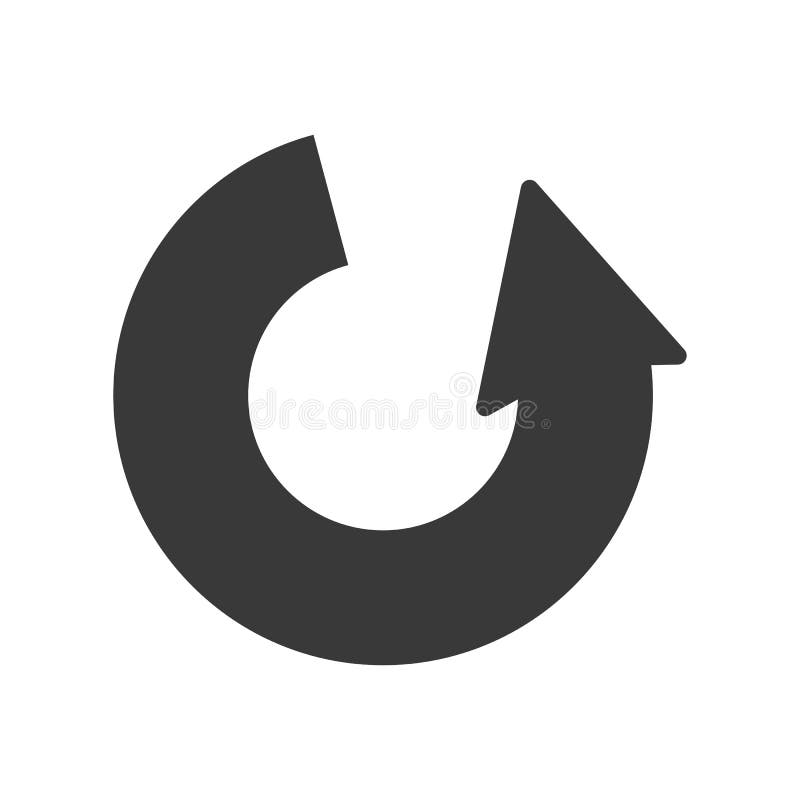 Refresh Icon Vector stock vector. Illustration of flat - 161466408