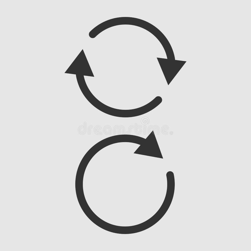 Refresh icon vector sign stock vector. Illustration of icon - 105617297