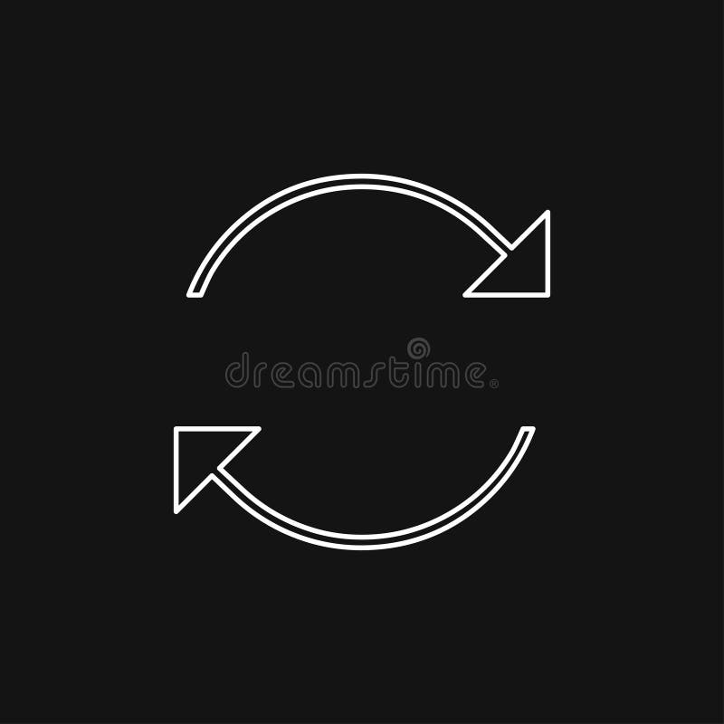Refresh Icon Vector Sign Symbol for Design Stock Illustration ...