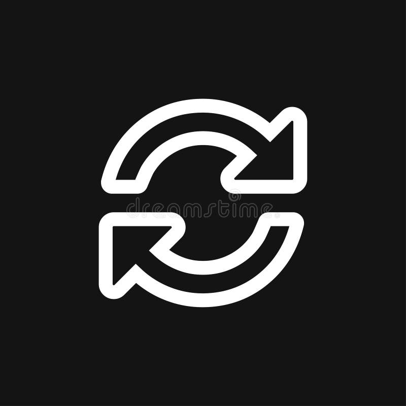 Refresh Icon Vector Sign Symbol for Design Stock Illustration ...
