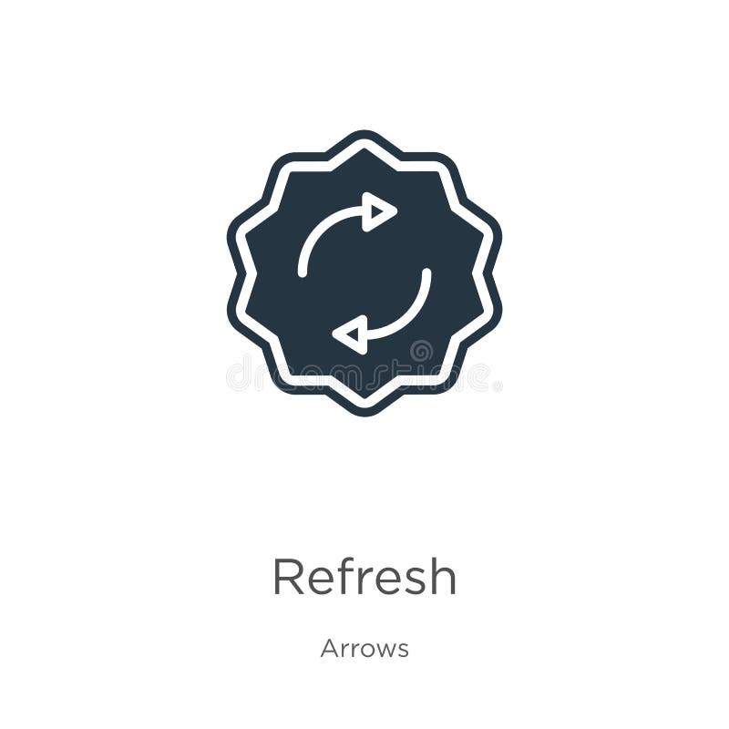 Refresh Icon Vector. Trendy Flat Refresh Icon from Arrows Collection ...