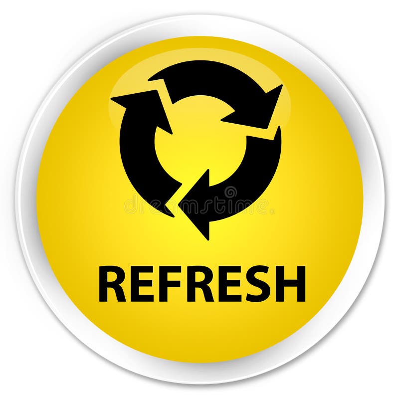 Refresh Premium Red Round Button Stock Illustration - Illustration of ...