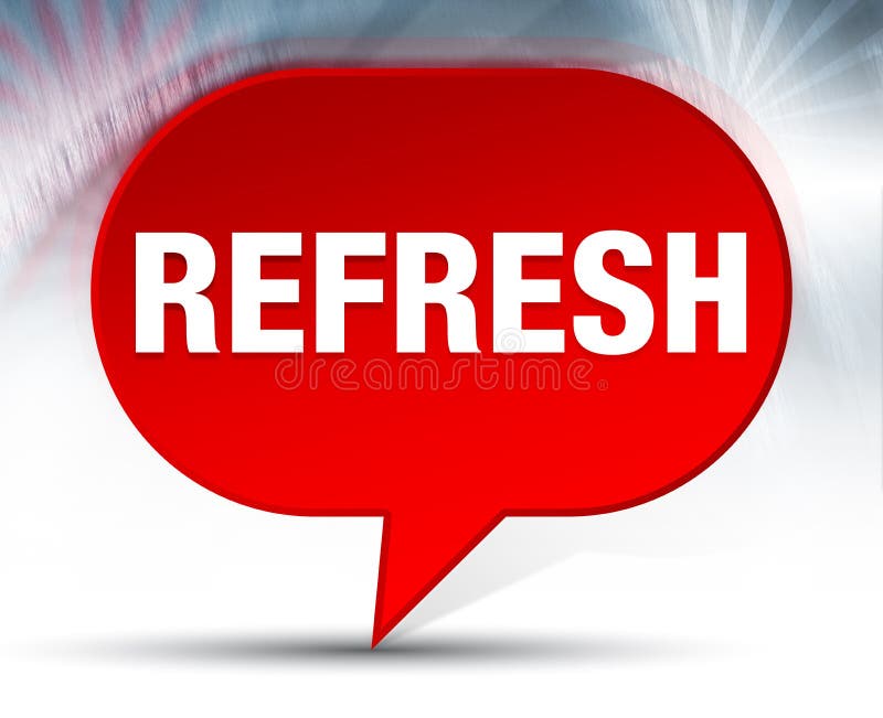 Refresh Red Bubble Background Stock Illustration - Illustration of life ...