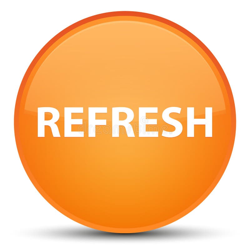 Refresh Special White Round Button Stock Illustration - Illustration of ...