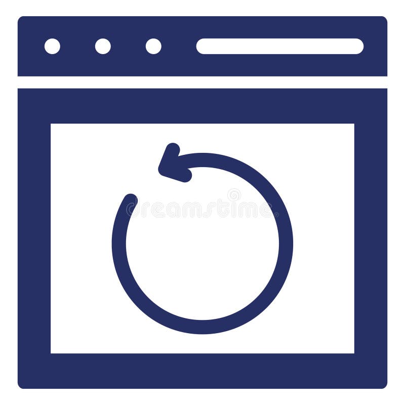 Refresh Isolated Vector Icon Easily Edit or Modify Stock Illustration ...