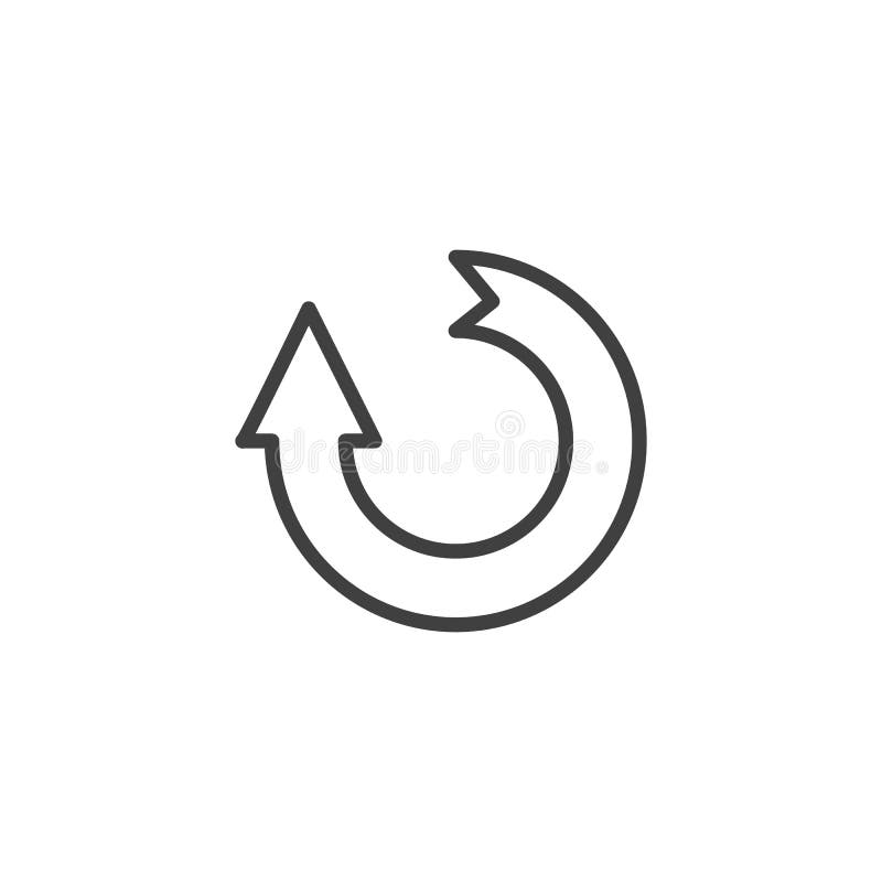 Loading Arrow Icon in Trendy Flat Style Isolated on White Background ...