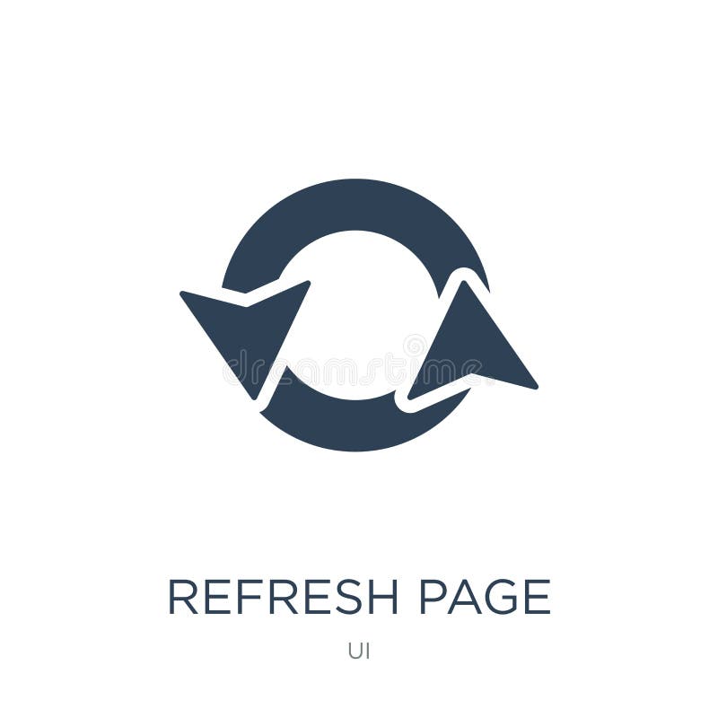 Refresh Page Arrow Button Icon in Trendy Design Style. Refresh Page ...