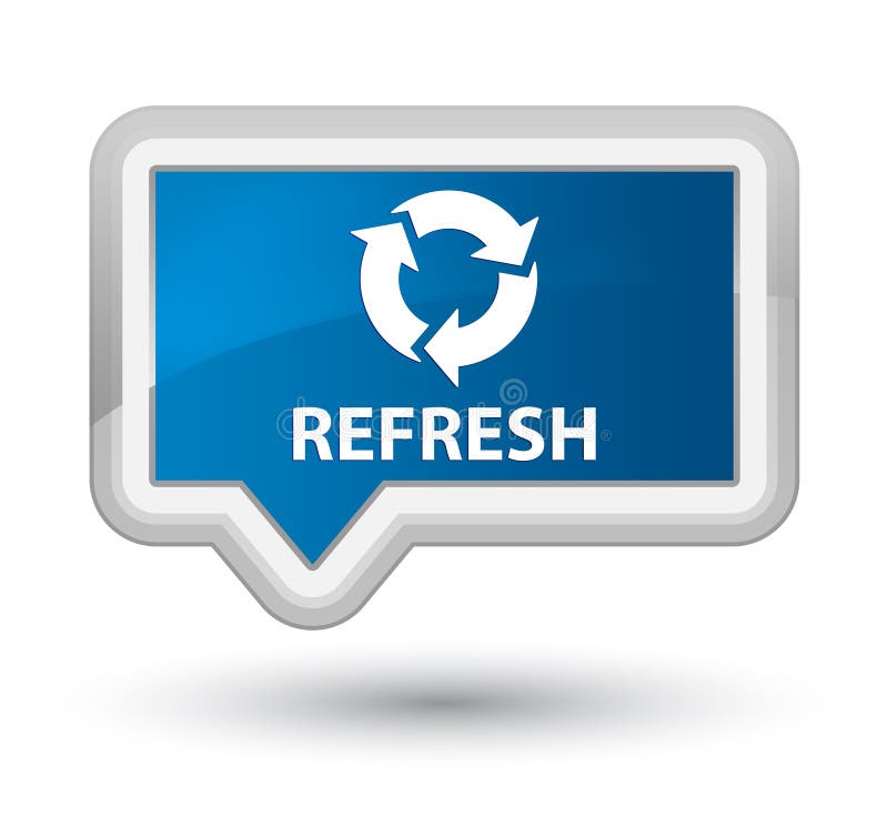 Refresh Prime Blue Banner Button Stock Illustration - Illustration of ...