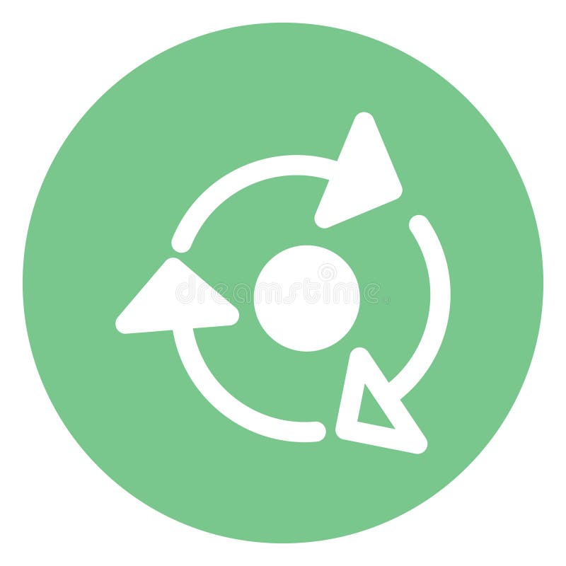 Refresh Processing, Sign Isolated Vector Icon Which Can Be Easily ...