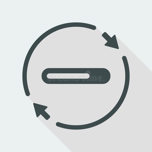 Refresh progress bar icon stock vector. Illustration of recover - 117824774