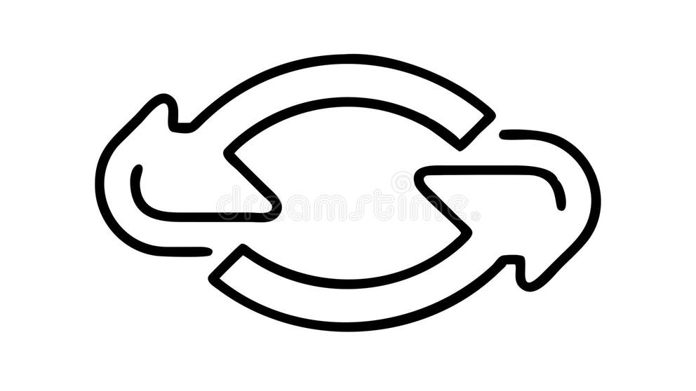 Refresh Reload Circular Arrows Icon for Update and Repeat Actions, Vector Design Generative AI ...