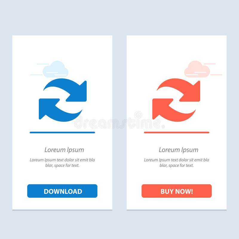 Refresh, Reload, Rotate, Repeat Blue and Red Download and Buy Now Web ...
