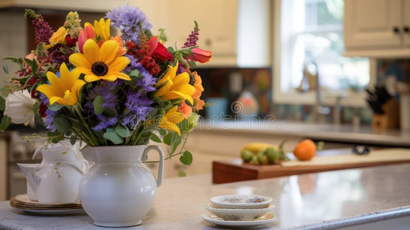 Refresh renovation kitchen stock illustration. Illustration of inviting - 369481202