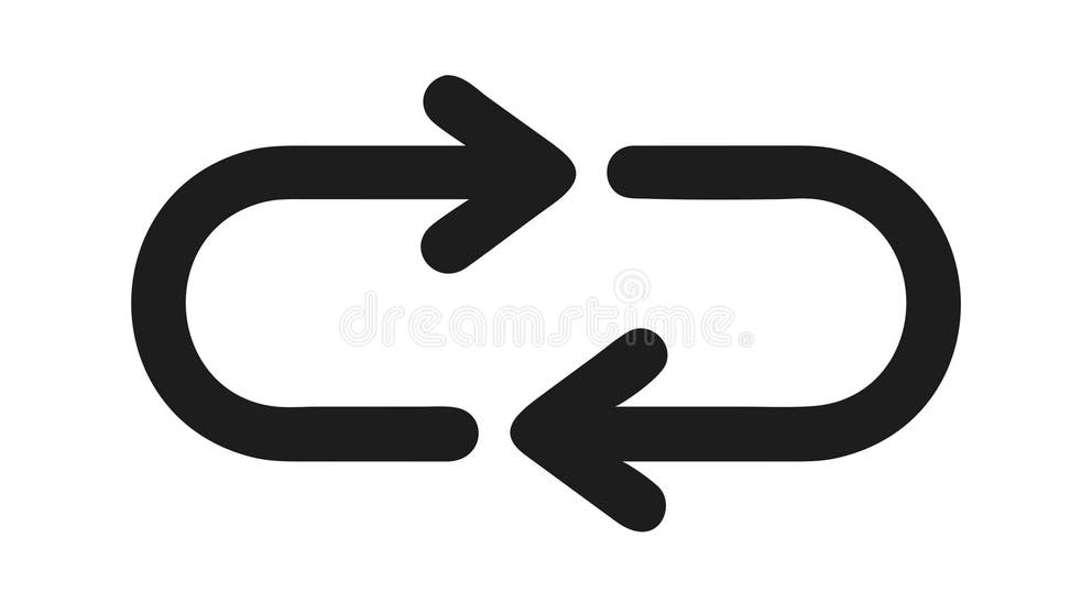 Refresh Repeat Cycle Icon Vector Graphic Element, Vector Design Generative AI Stock Vector ...