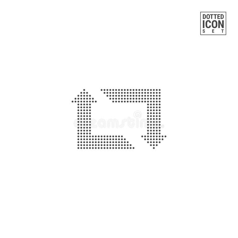 Refresh, Repeat Dot Pattern Icon. Update, Recursion Dotted Icon ...