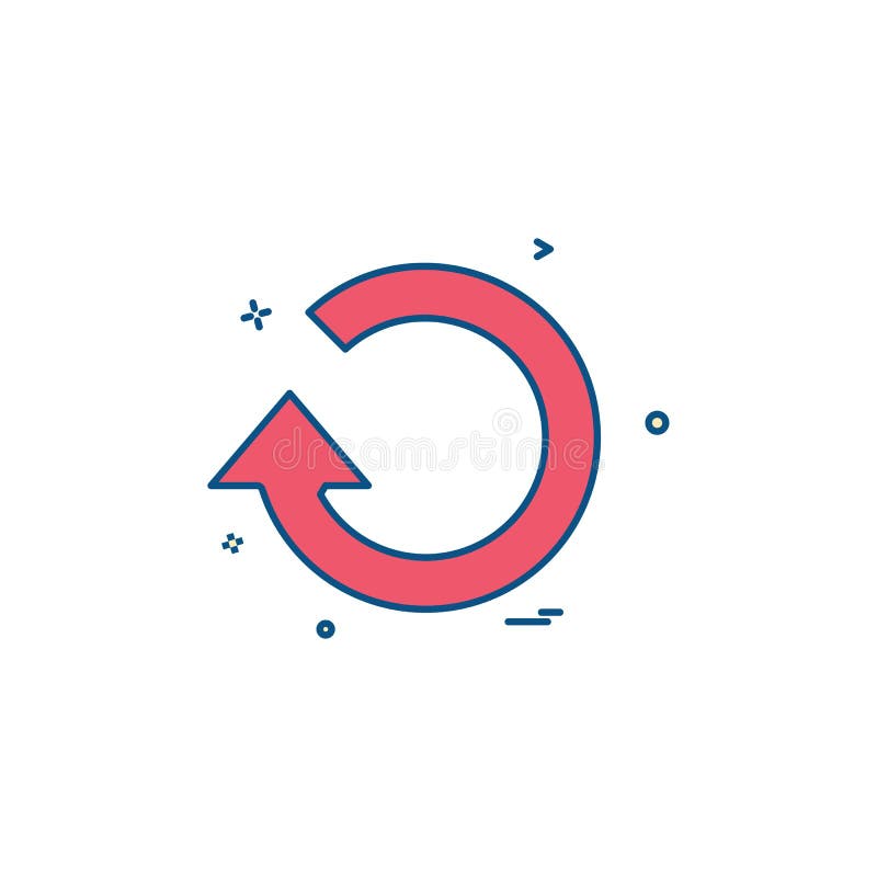 Restart Icon on White Background. Simple Element Illustration from UI ...