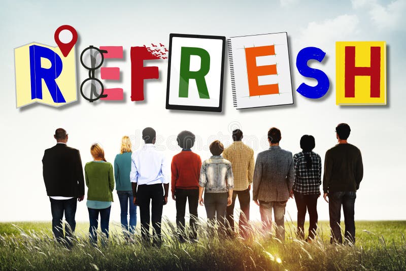 Refresh Restart Renew Revive Vitalize Concept Stock Photo - Image of ...