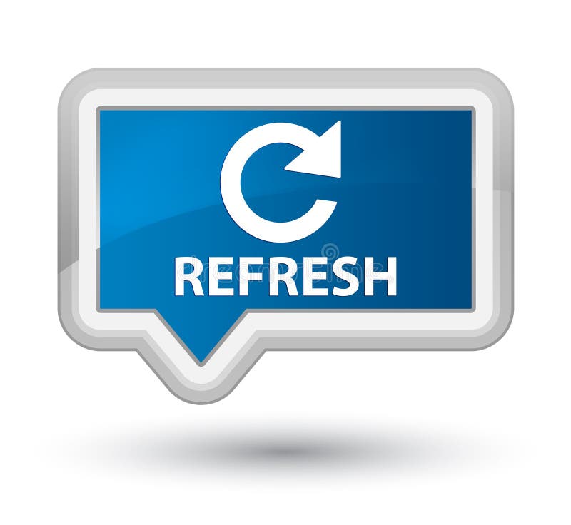 Refresh (rotate Arrow Icon) Prime Blue Banner Button Stock Illustration ...
