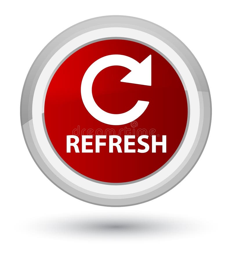 Refresh (rotate Arrow Icon) Prime Red Round Button Stock Illustration ...