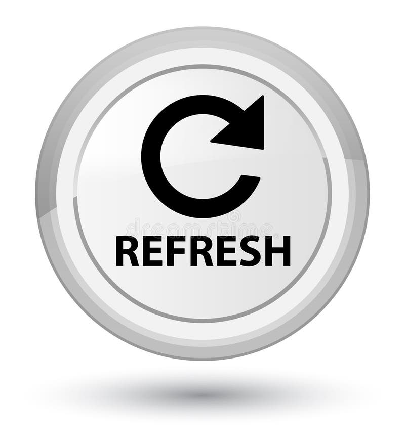 Refresh (rotate Arrow Icon) Prime White Round Button Stock Illustration ...