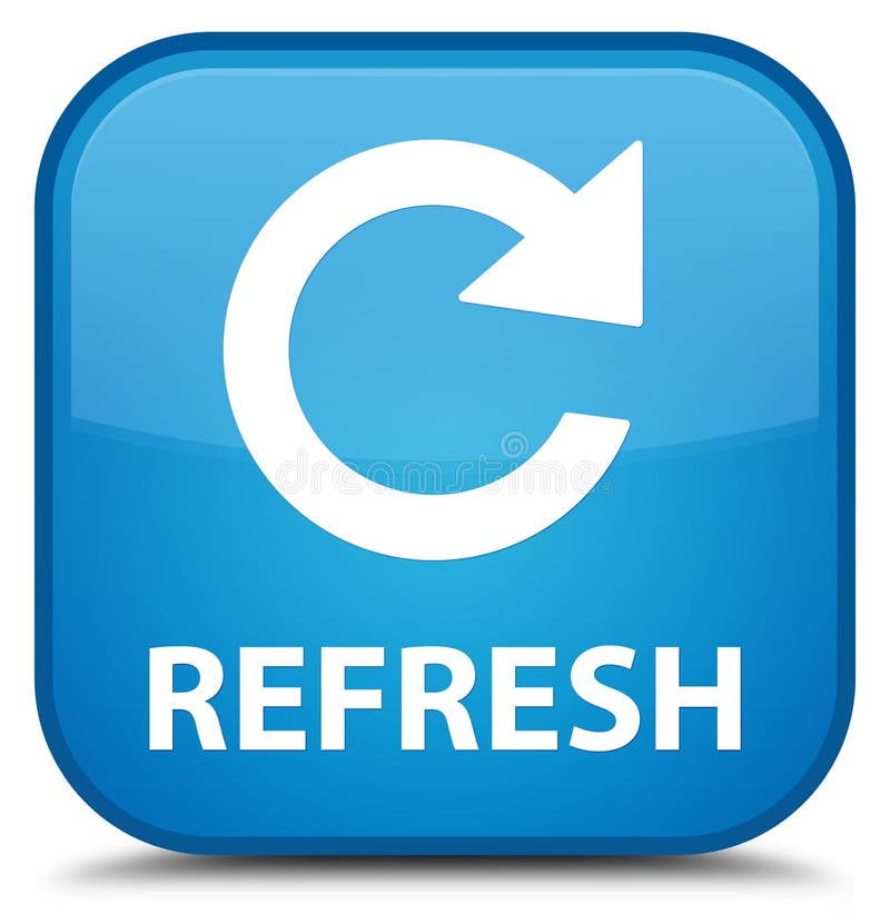 Refresh (rotate Arrow Icon) Glossy Blue Round Button Stock Illustration ...