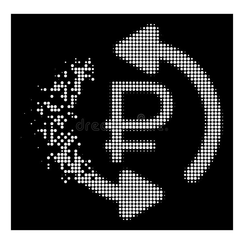 White Dust Pixel Halftone Refresh Rouble Balance Icon Stock Vector ... White Dust Pixel Halftone Refresh Rouble Balance Icon Stock Vector ...