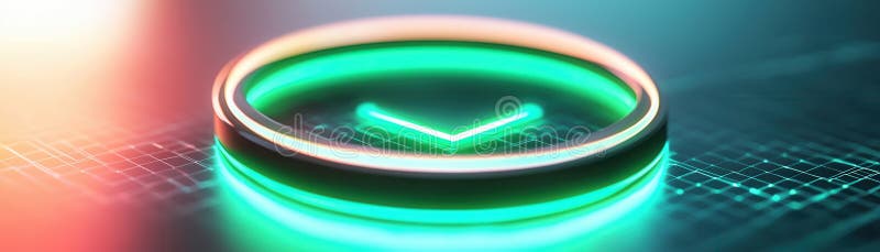 Refresh Symbol Glowing Green Modern and Clean Design Stock Illustration ...