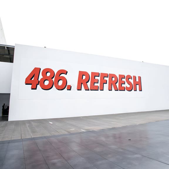 Refresh Text Effect Vector Illustration Isolated on White Background ...