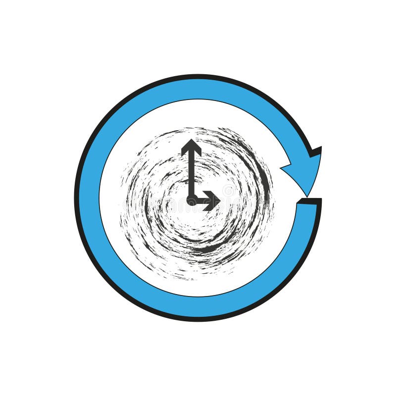 Refresh Time Icon. Update Clock Sign. Vector Illustration. EPS 10 Stock ...