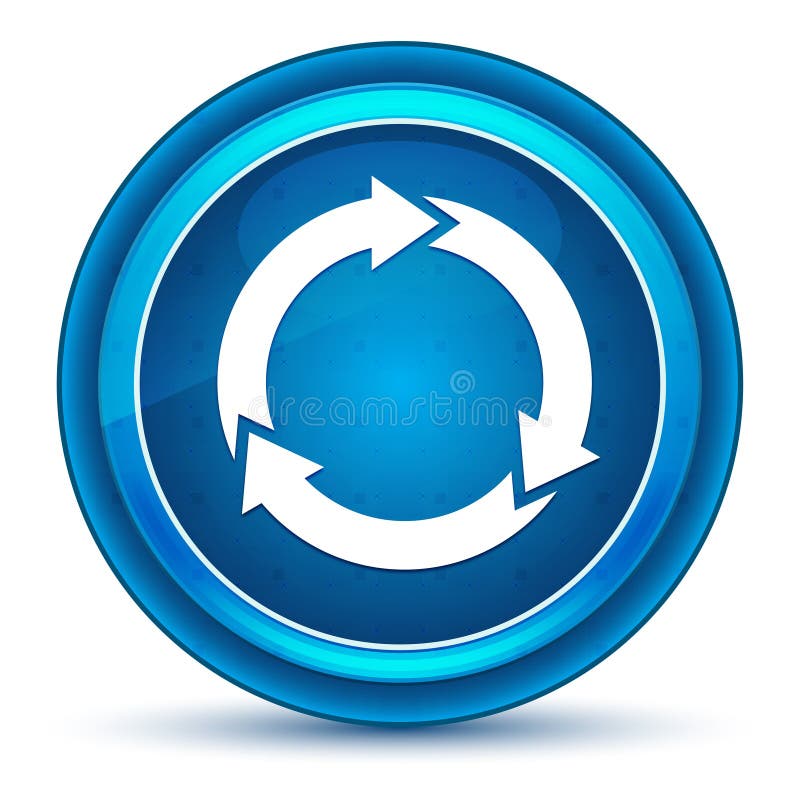 Refresh Update Icon Eyeball Blue Round Button Stock Illustration ...