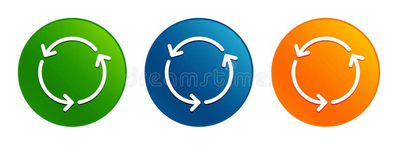 Refresh Update Icon Liquid Design Round Button Set Illustration Stock ...