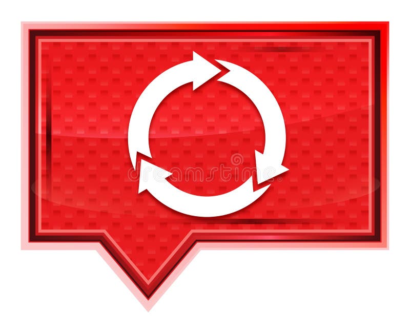 Refresh Update Icon Misty Rose Pink Banner Button Stock Illustration ...