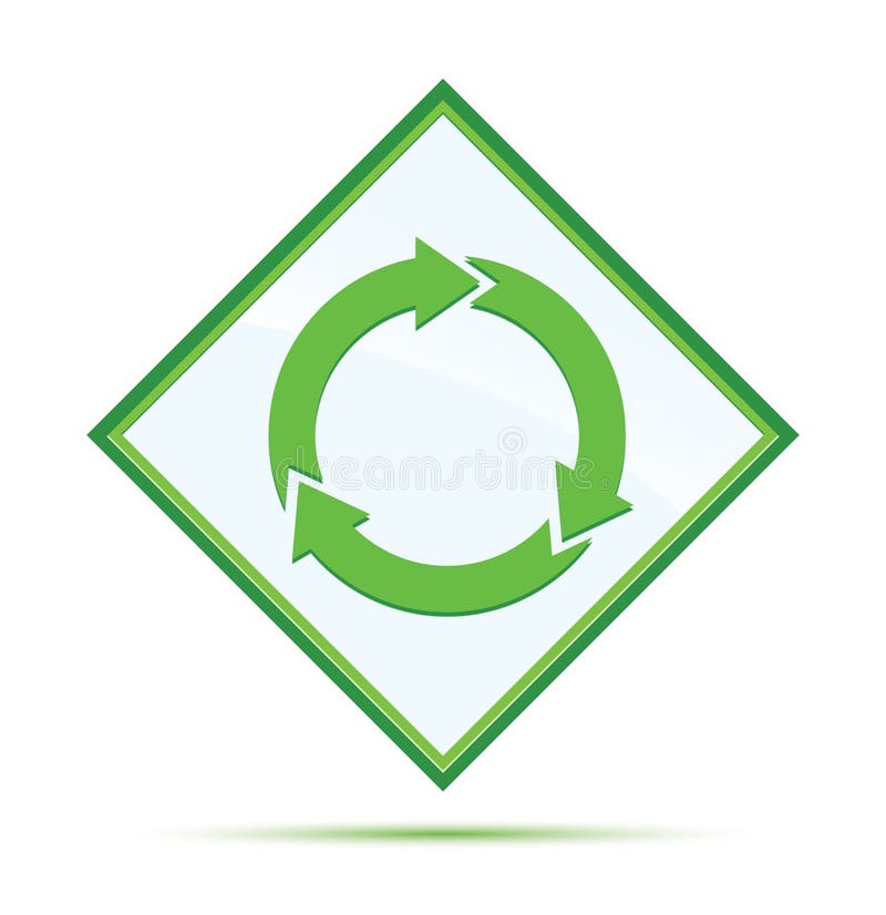 Abstract Green Refresh Icon Stock Vector - Illustration of internet ...