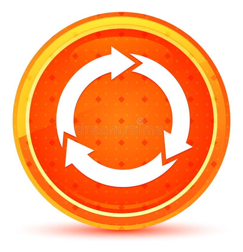 Update Natural Orange Round Button Stock Illustration - Illustration of ...