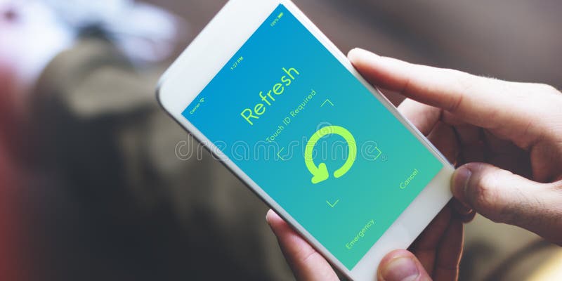 Latest Version Fresh Updates Application Updates Concept Stock Photo ...