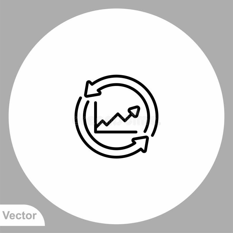Refresh Vector Icon Sign Symbol Stock Vector - Illustration of ...