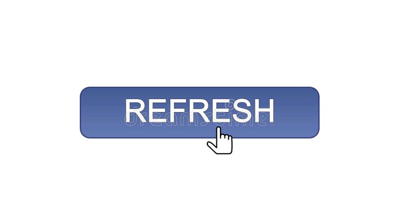 Refresh Web Interface Button Clicked with Mouse Cursor, Violet Color, Innovation Stock ...