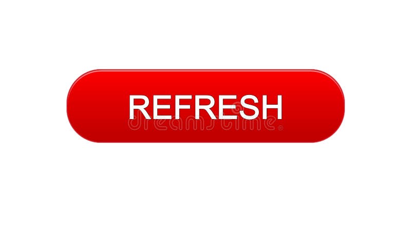 Refresh Web Interface Button Red Color, Internet Site Design ...