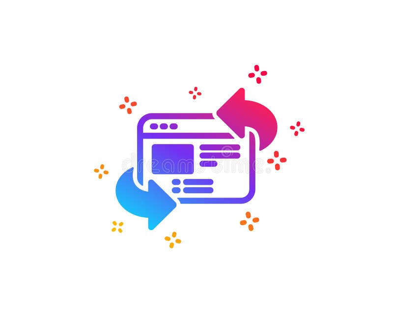 Refresh Website Icon. Update Web Page Sign. Vector Stock Vector - Illustration of refresh ...
