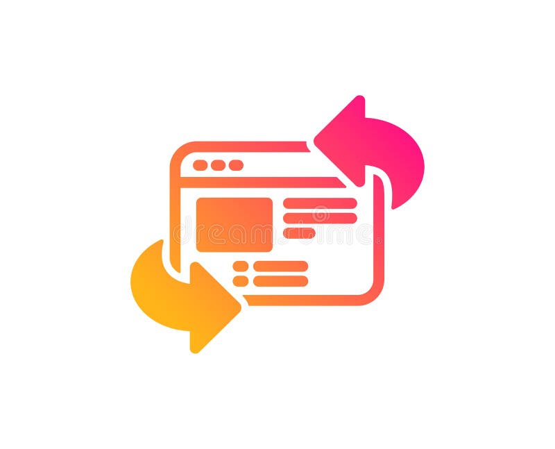 Refresh Website Icon. Update Web Page Sign. Vector Stock Vector ...