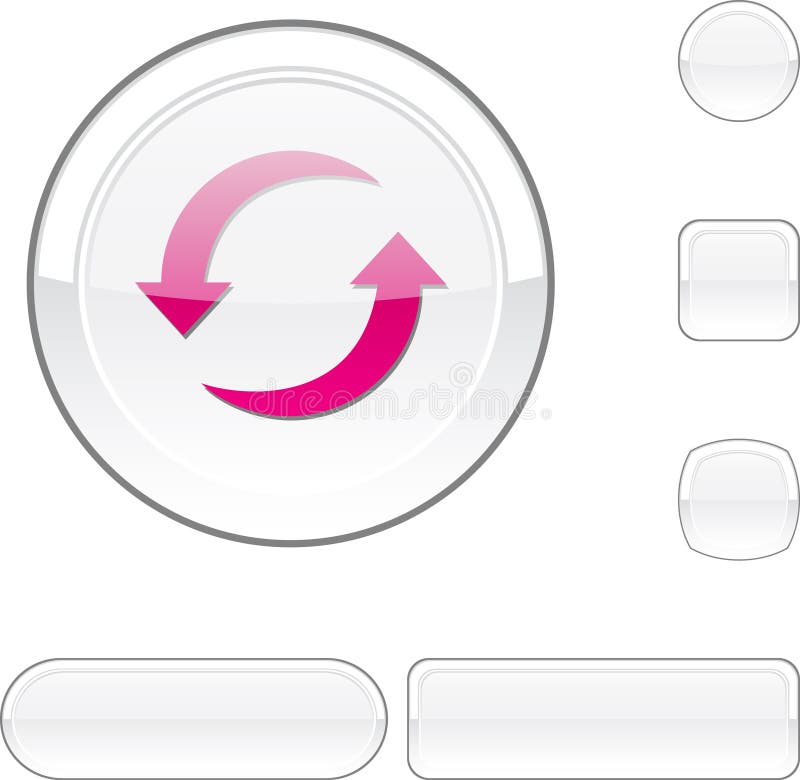 Refresh button. stock vector. Illustration of circle - 11586754
